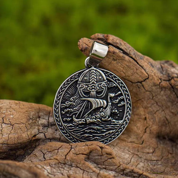 Viking Medallion: Crafted from Solid Titanium Steel - Mantrapiece.com