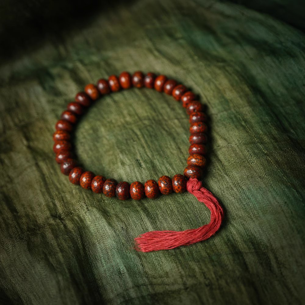 Lotus Seed Mala: A Rare and Genuine Antique Tibetan Mala - Mantrapiece