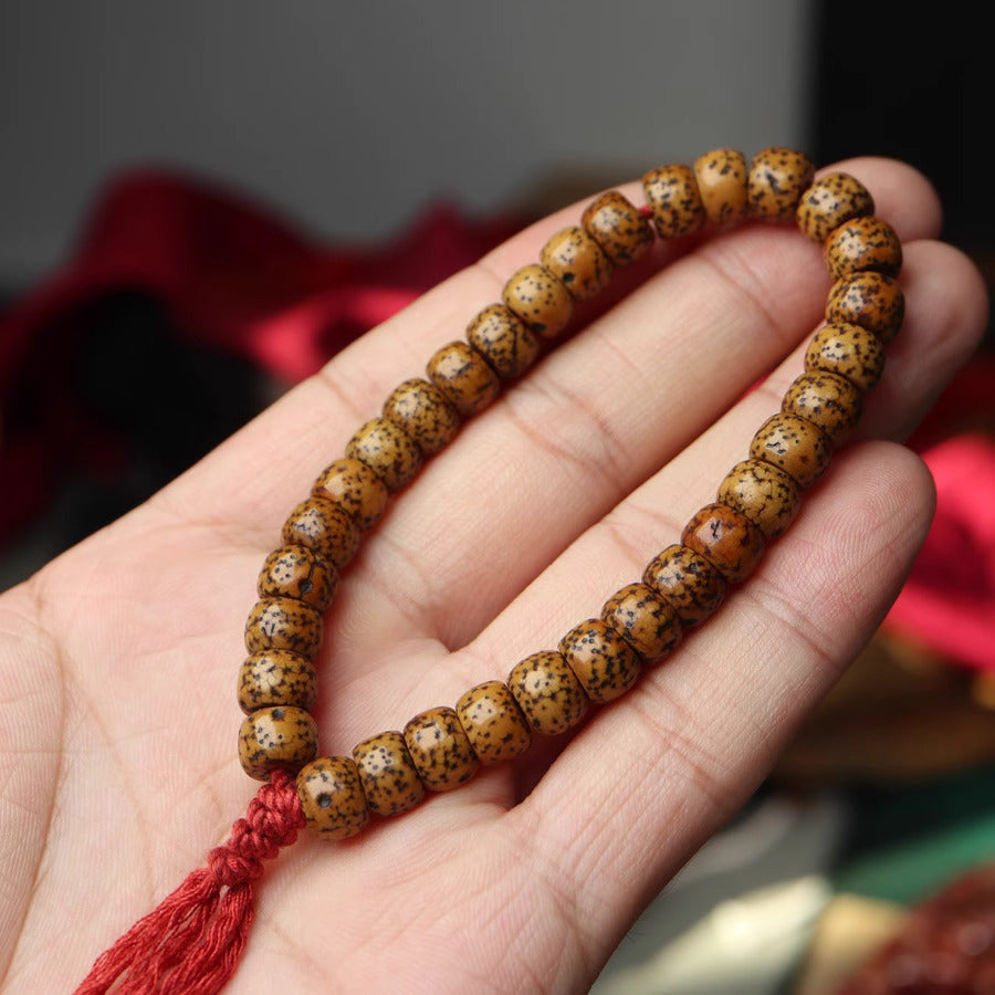 Traditional Tibetan Mala: Antique Tibetan Lotus Seeds - Mantrapiece