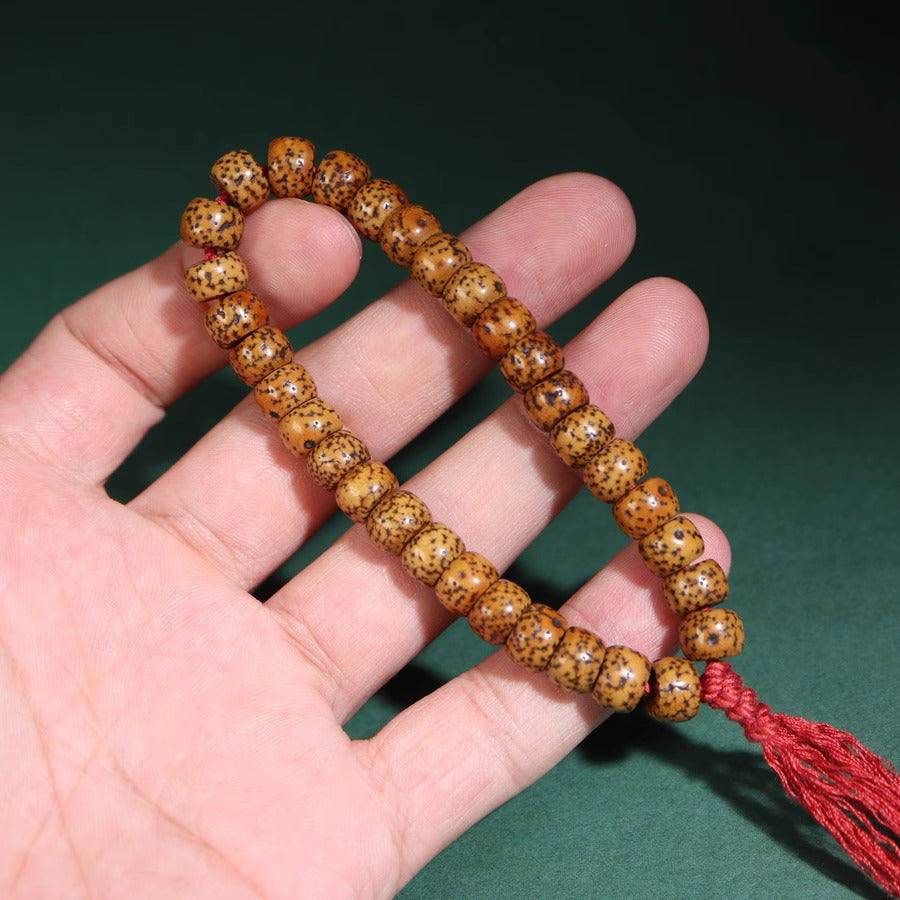 Traditional Tibetan Mala: Antique Tibetan Lotus Seeds - Mantrapiece