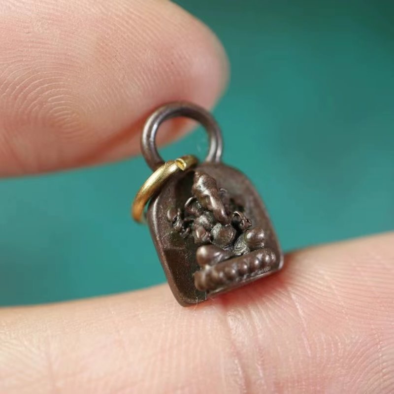 Ganesh Charm: A Relic Handcrafted by Tibetan Nomads - Mantrapiece.com