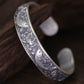 Buddhist Bangles: Auspicious Two Goldfish Fish - Silver - Mantrapiece