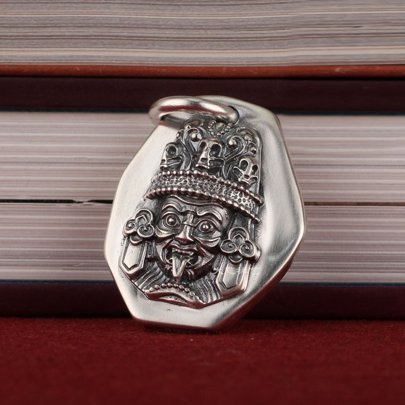 Tibetan Protection Amulet: Detailed Zakiram Pendant - Mantrapiece.com
